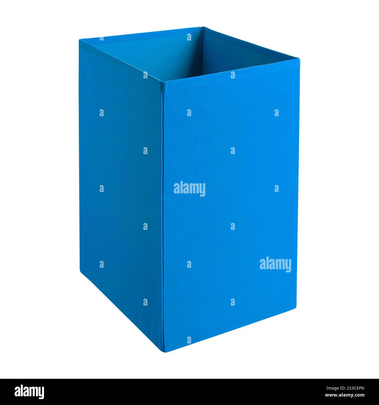 blue clothing box isolated on white. green clothing box isolated on ...