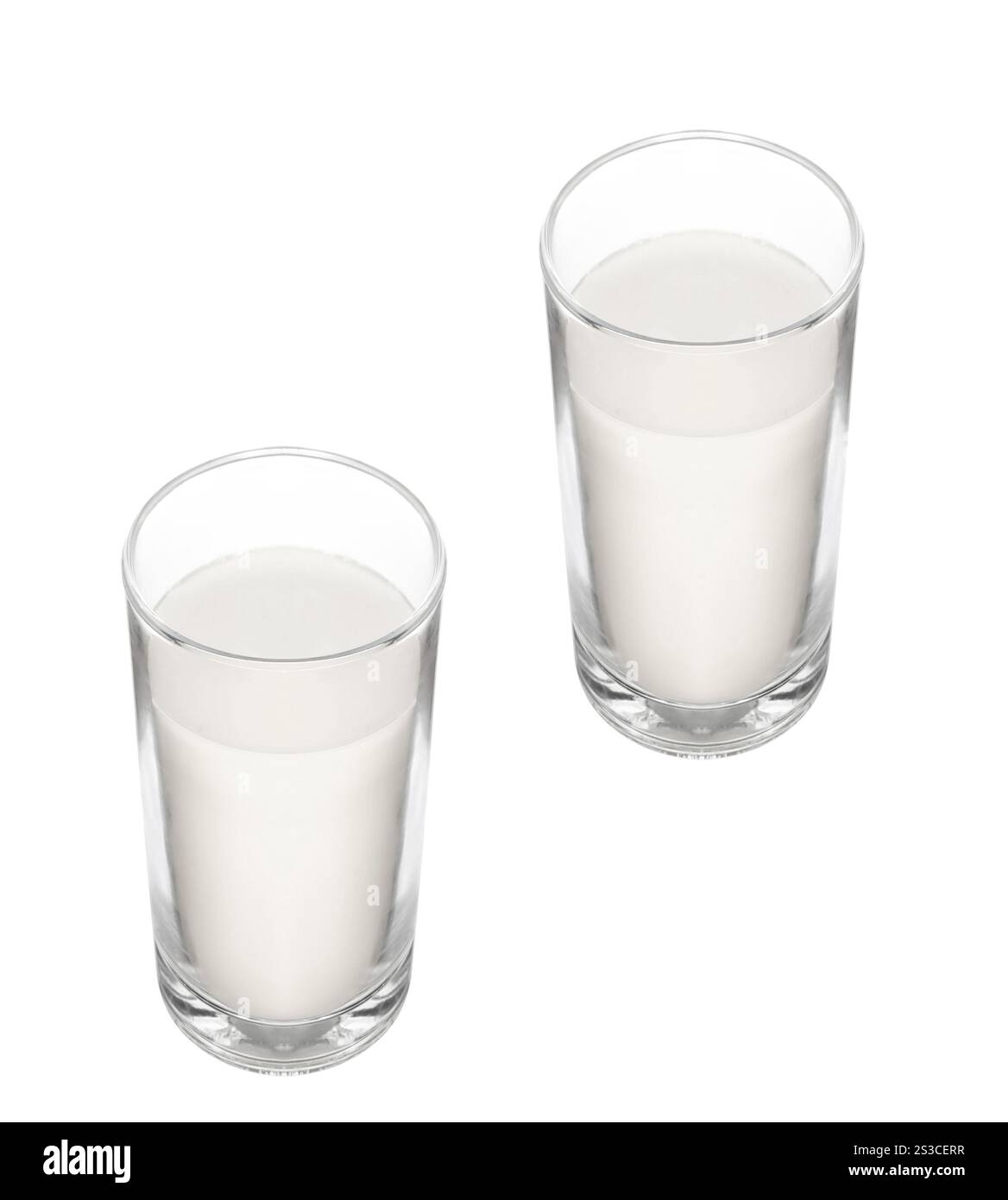 fresh milk in a glasses. fresh milk in a glass Stock Photo - Alamy