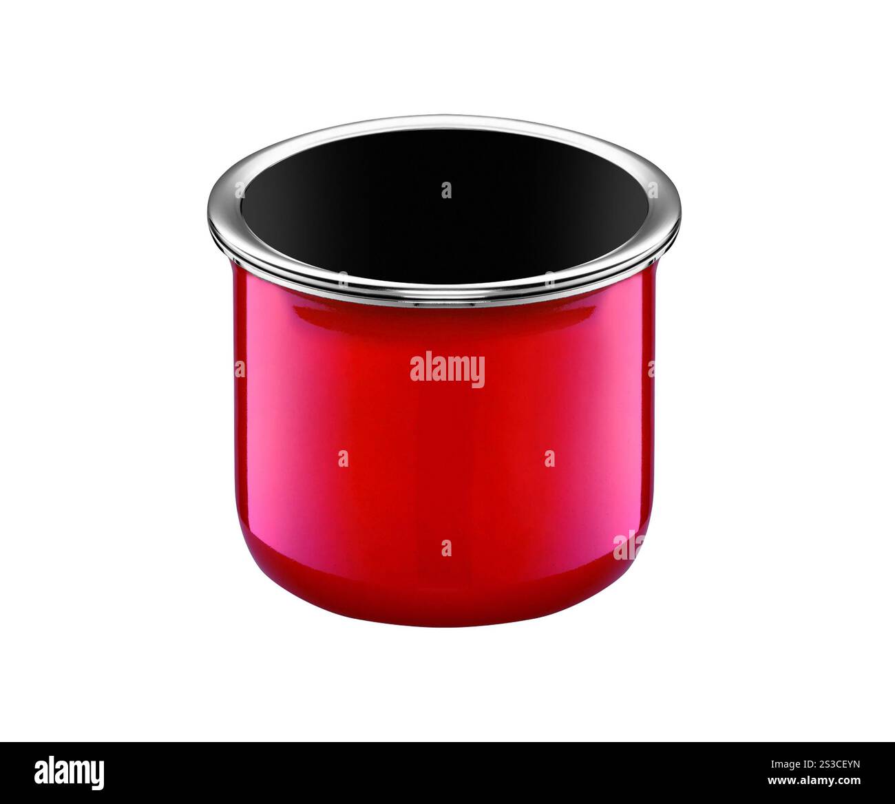 Red cooking pot pan isolated. Blue cooking pot pan isolated Stock Photo ...