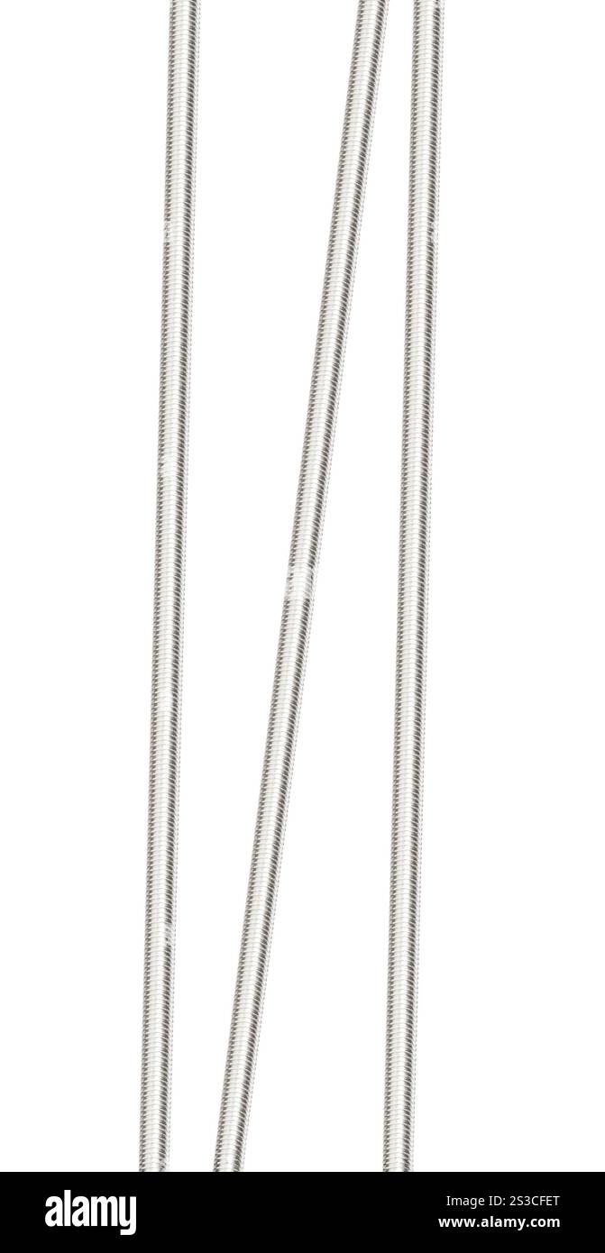 Steel metal hawser set isolated Stock Photo - Alamy