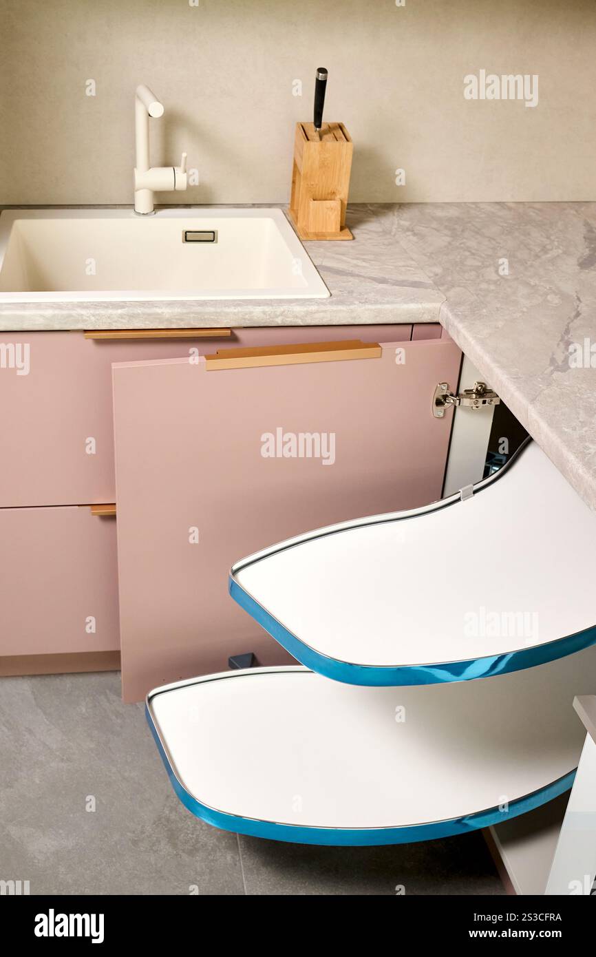 Kitchen access mechanism Magic corner for Blind Corner Cabinets ...