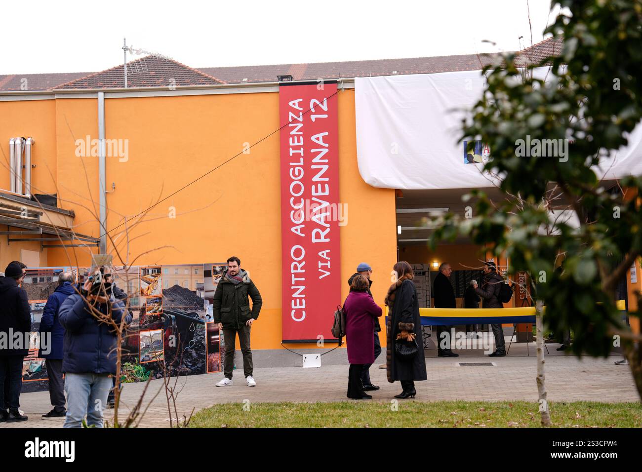 Torino, Italia. 09th Jan, 2025. Inaugurazione del nuovo housing sociale ...