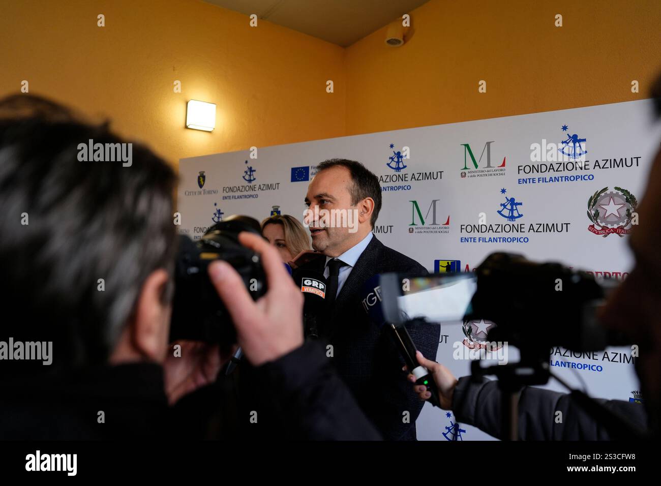 Torino, Italia. 09th Jan, 2025. Inaugurazione del nuovo housing sociale ...