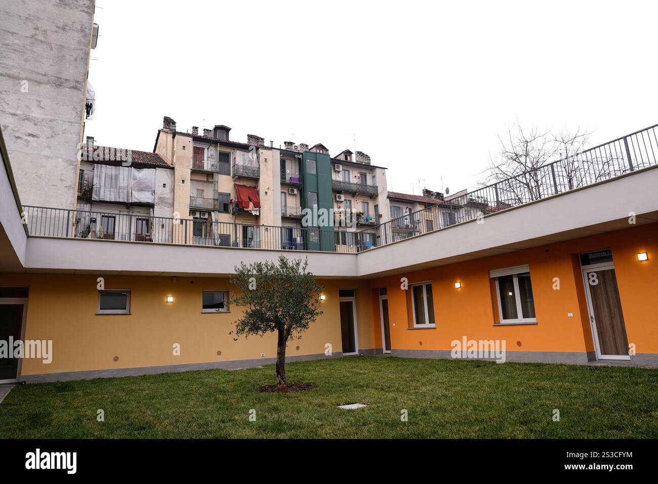 Torino, Italia. 09th Jan, 2025. Inaugurazione del nuovo housing sociale ...