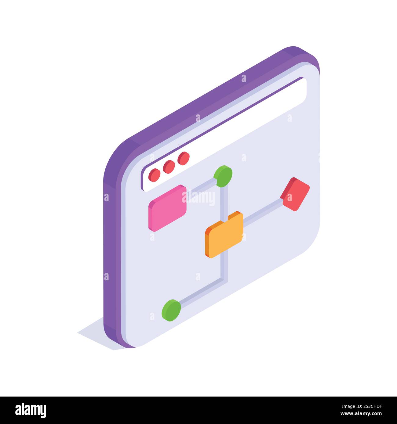 Website flowchart isometric vector design, ready for premium use Stock ...
