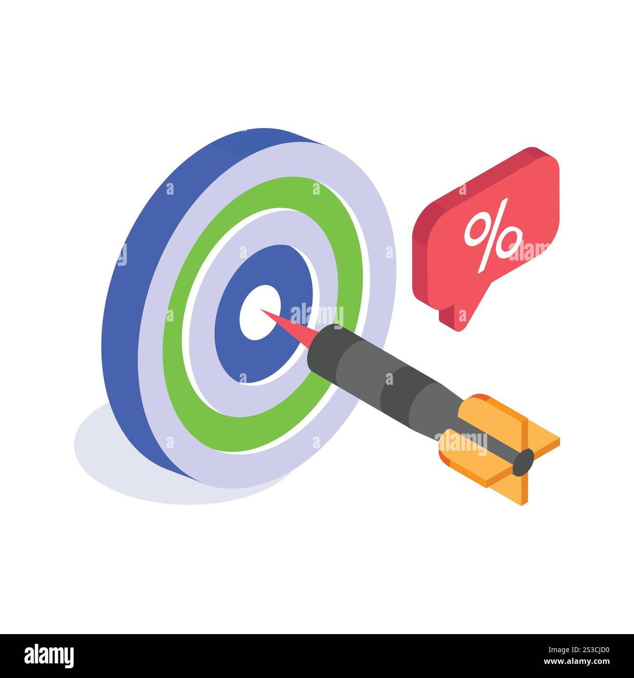 Take a look at this amazing icon of marketing target in modern style ...