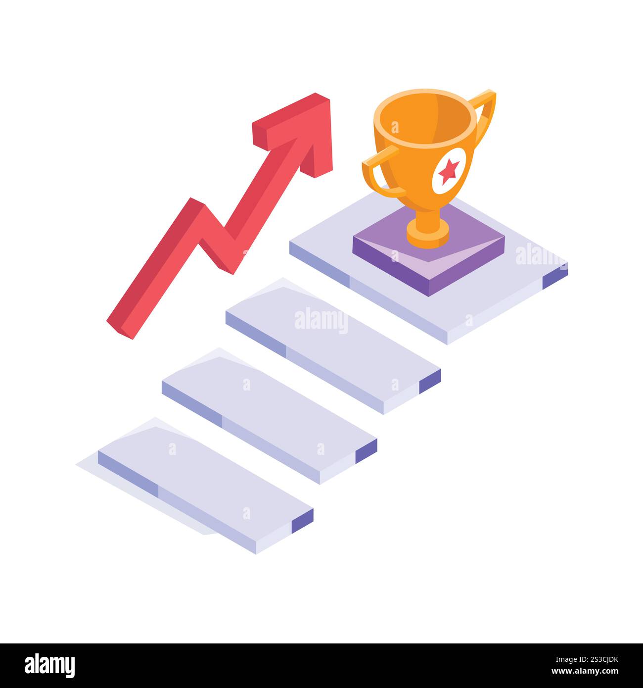 Grab this creative icon of business achievement in modern style Stock ...