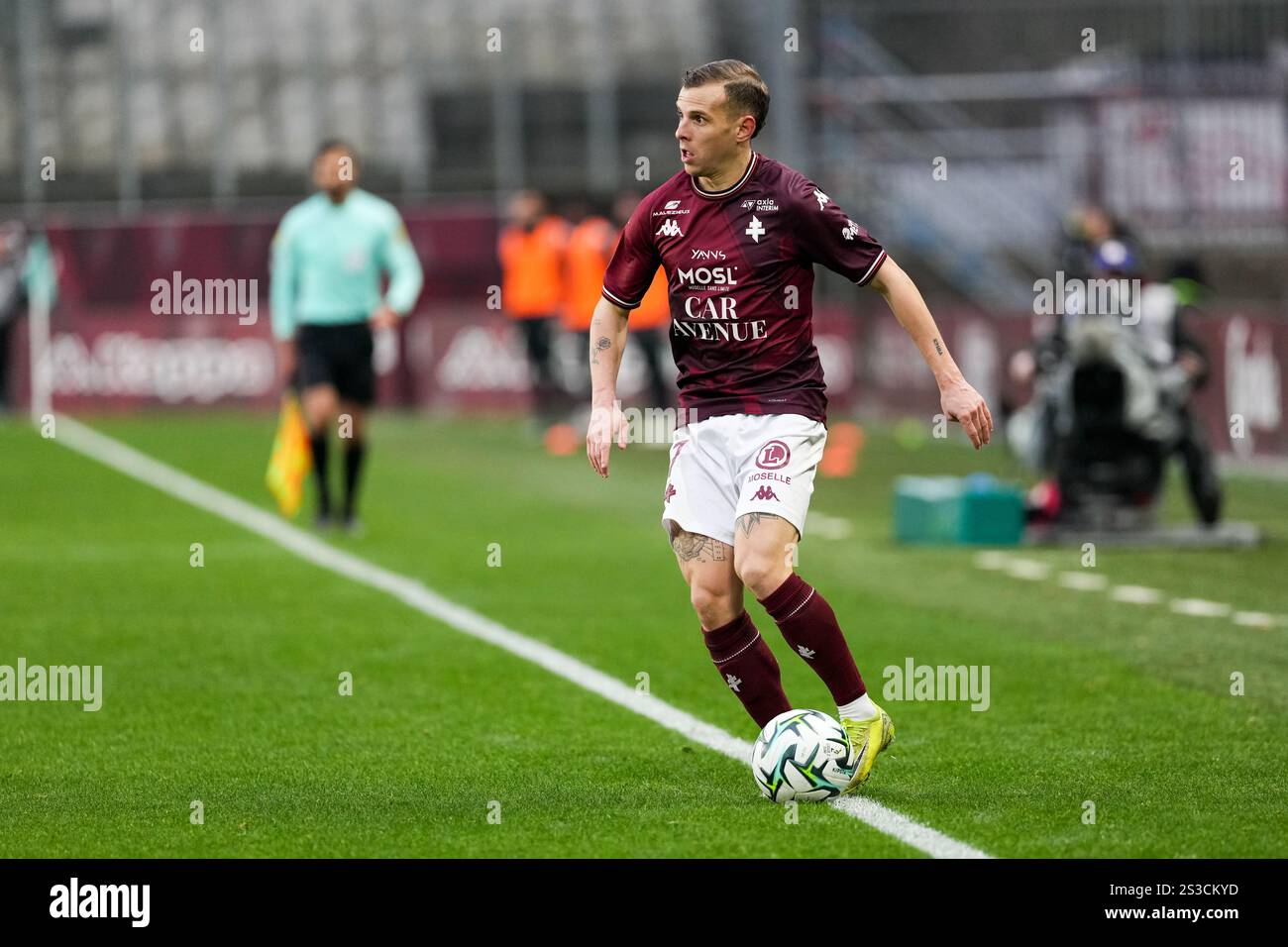 07 Gauthier HEIN (fcm) during the Ligue 2 BKT match between Metz and ...