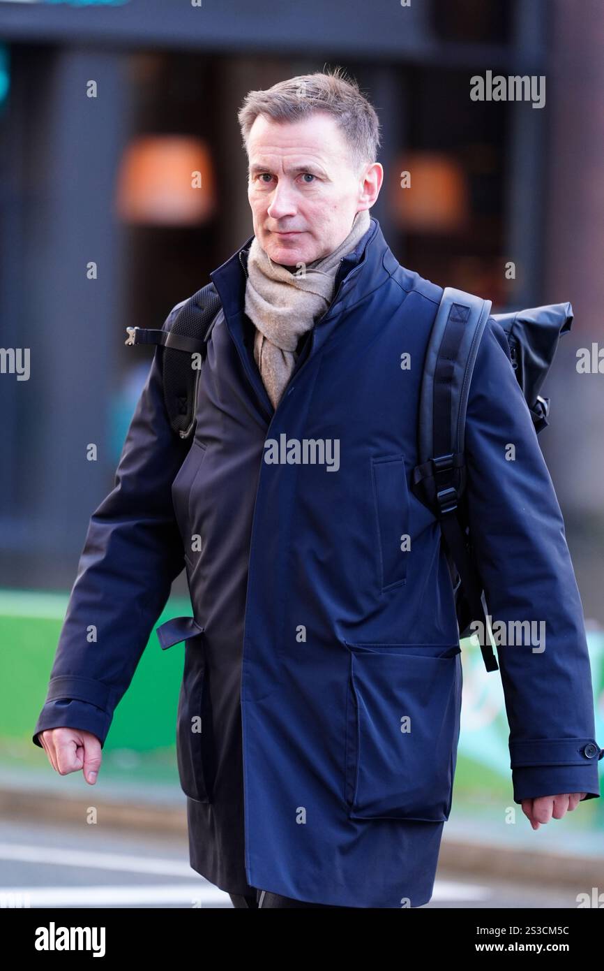 Former health secretary Jeremy Hunt arrives at Liverpool Town Hall, to ...