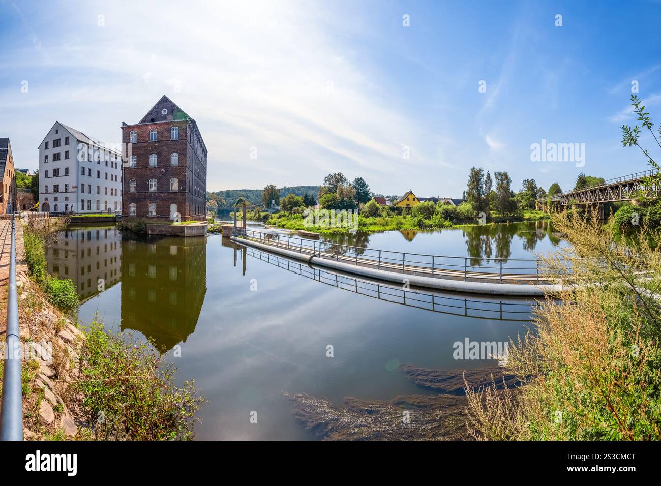 Old city of Rochlitz, Germany Stock Photo - Alamy