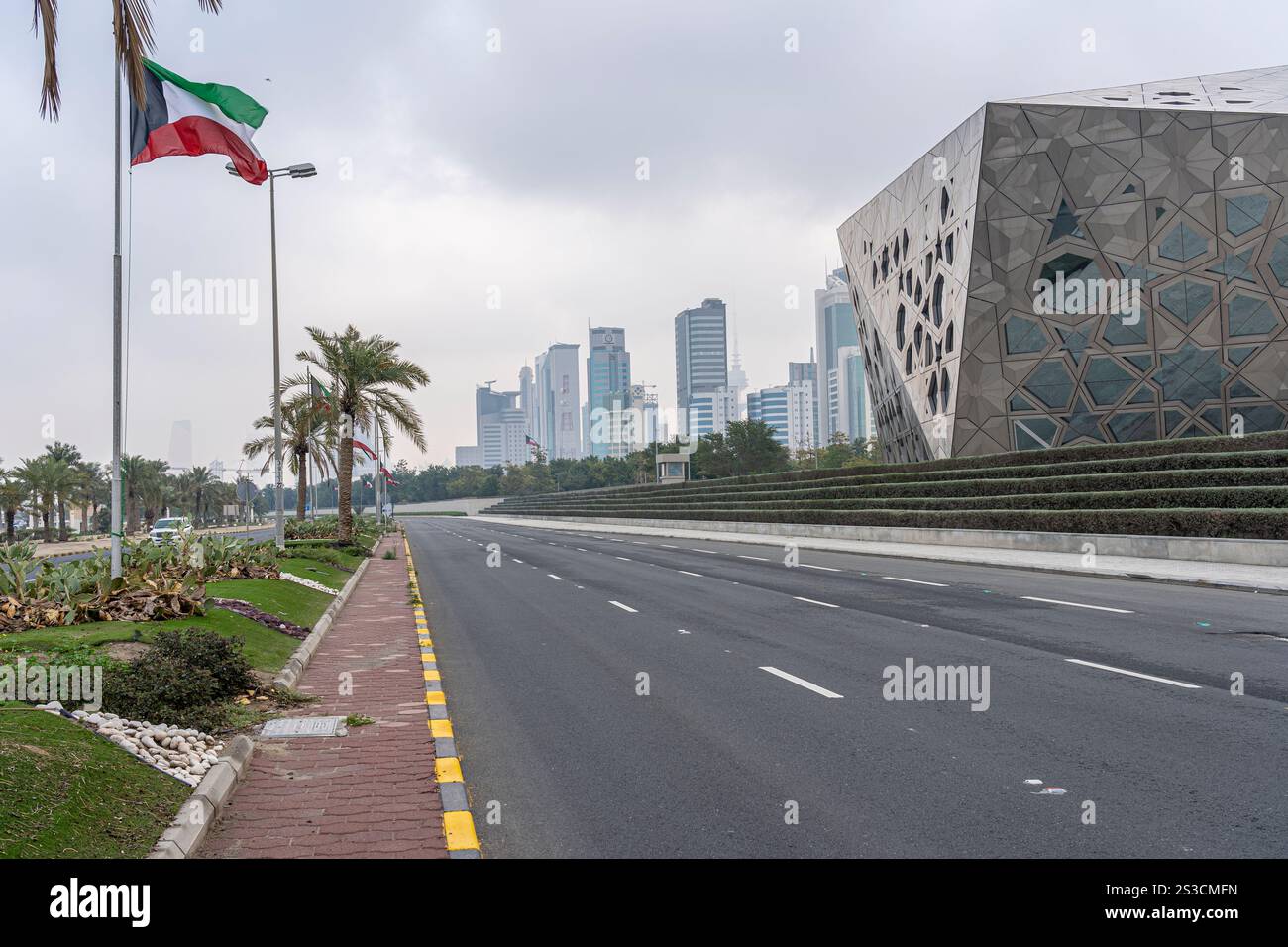 Daytime skyline of downtown Kuwait City in Kuwait, Middle East Stock ...