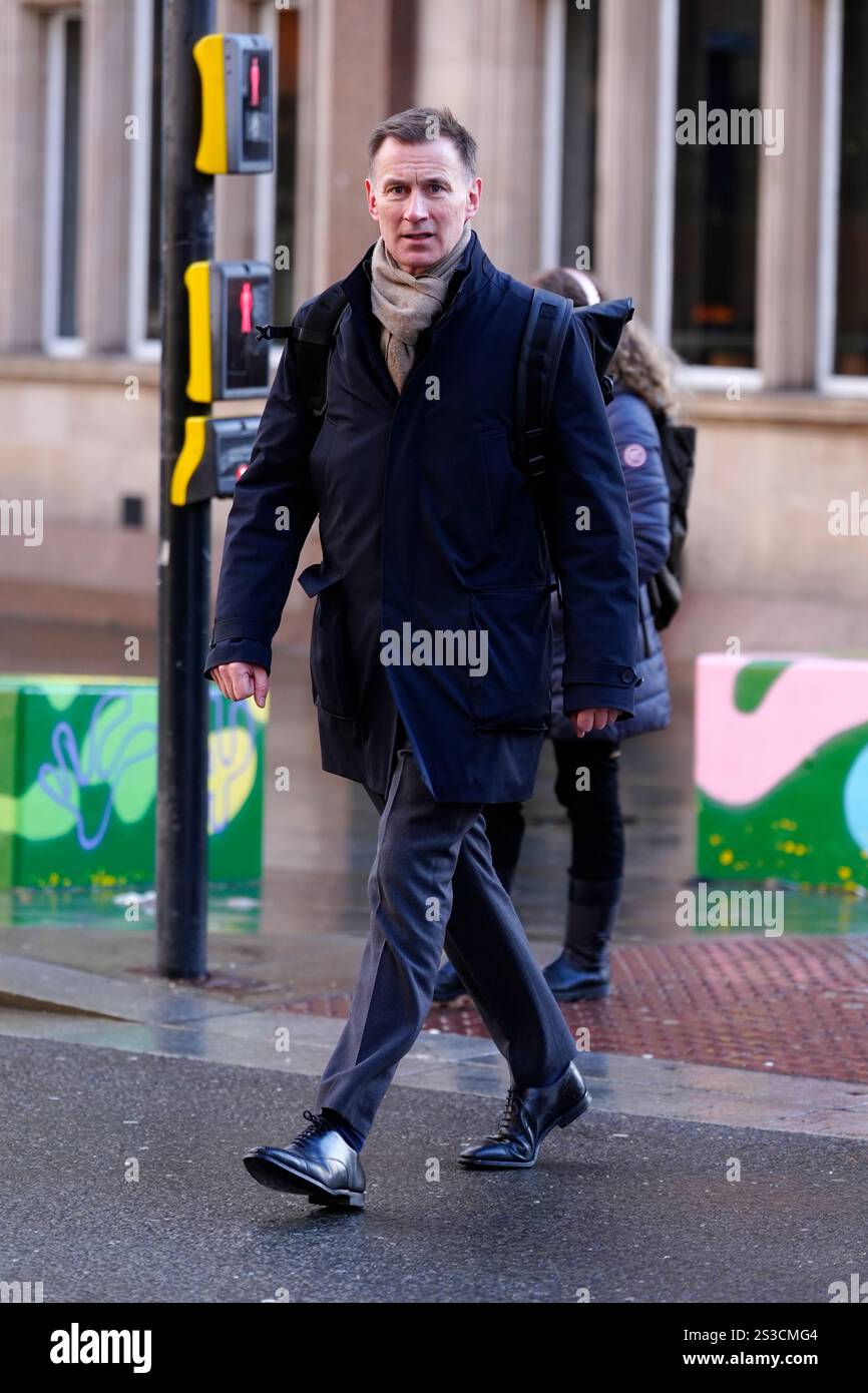 Former health secretary Jeremy Hunt arrives at Liverpool Town Hall, to ...