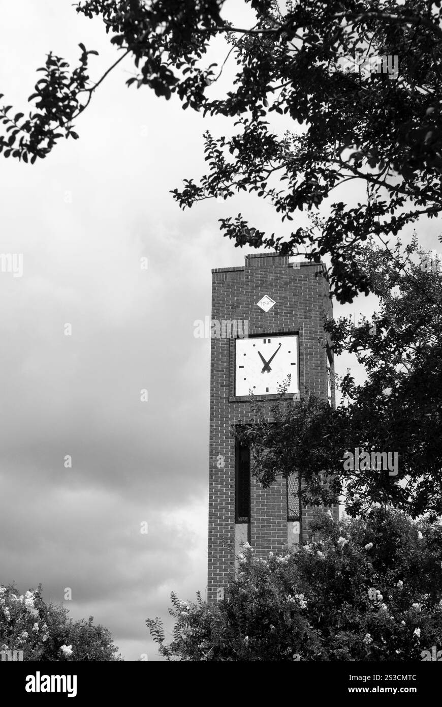 Historic Downtown Clock Tower on Main Street in Simpsonville, South ...