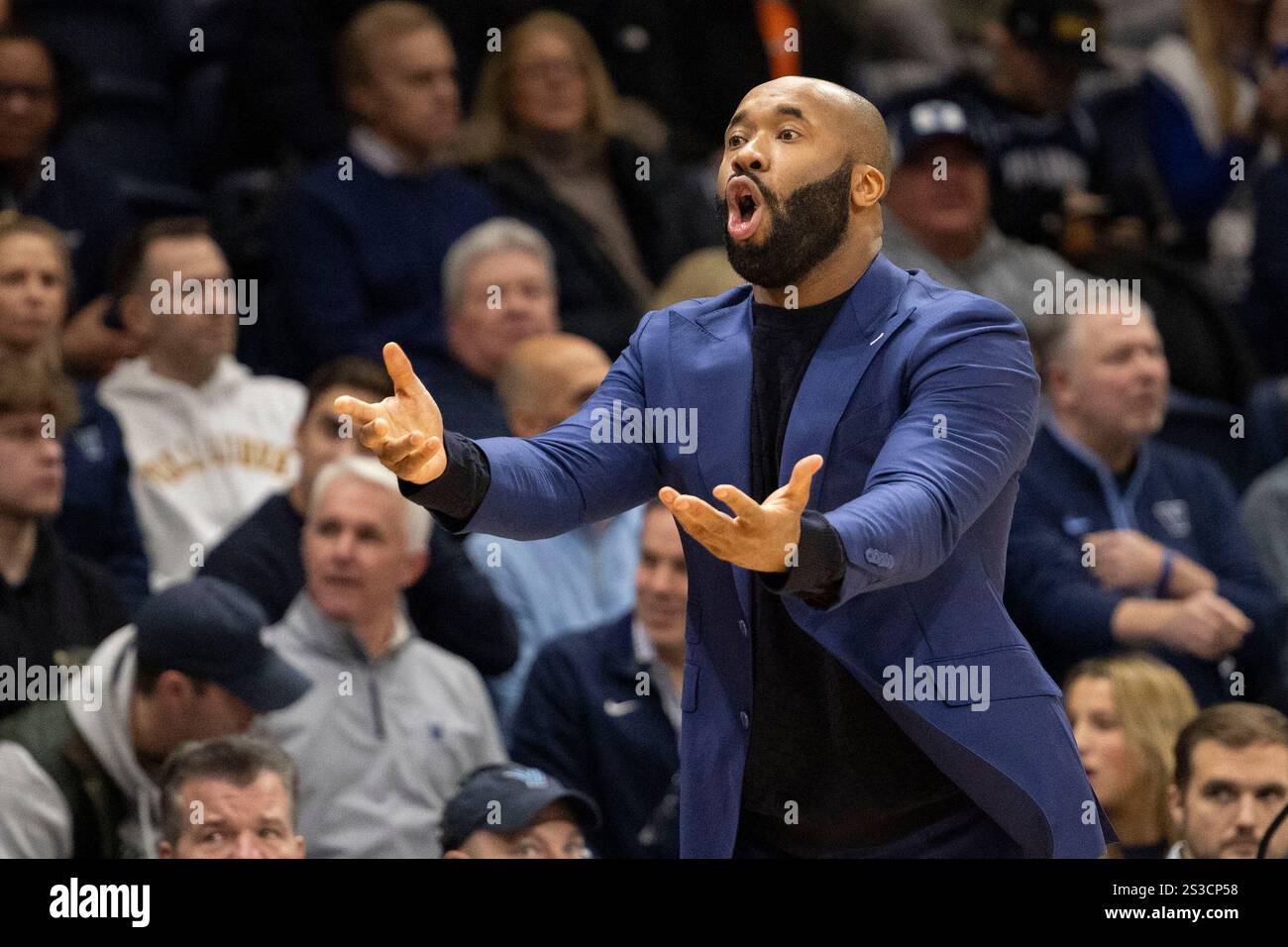 Villanova head coach Kyle Neptune during an NCAA college basketball ...