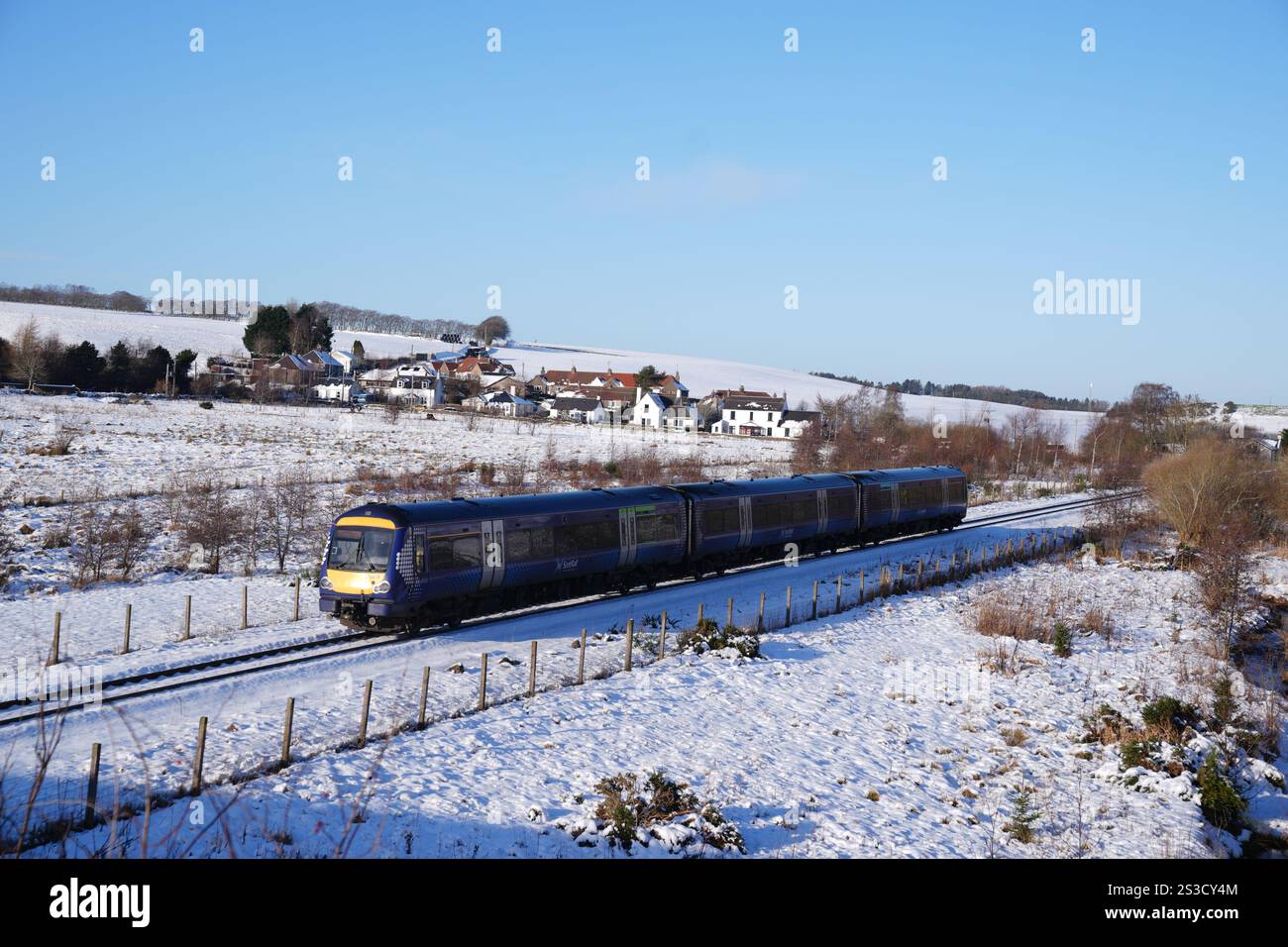 A ScotRail train near Heriot, Scottish Borders. Britons are braced for ...