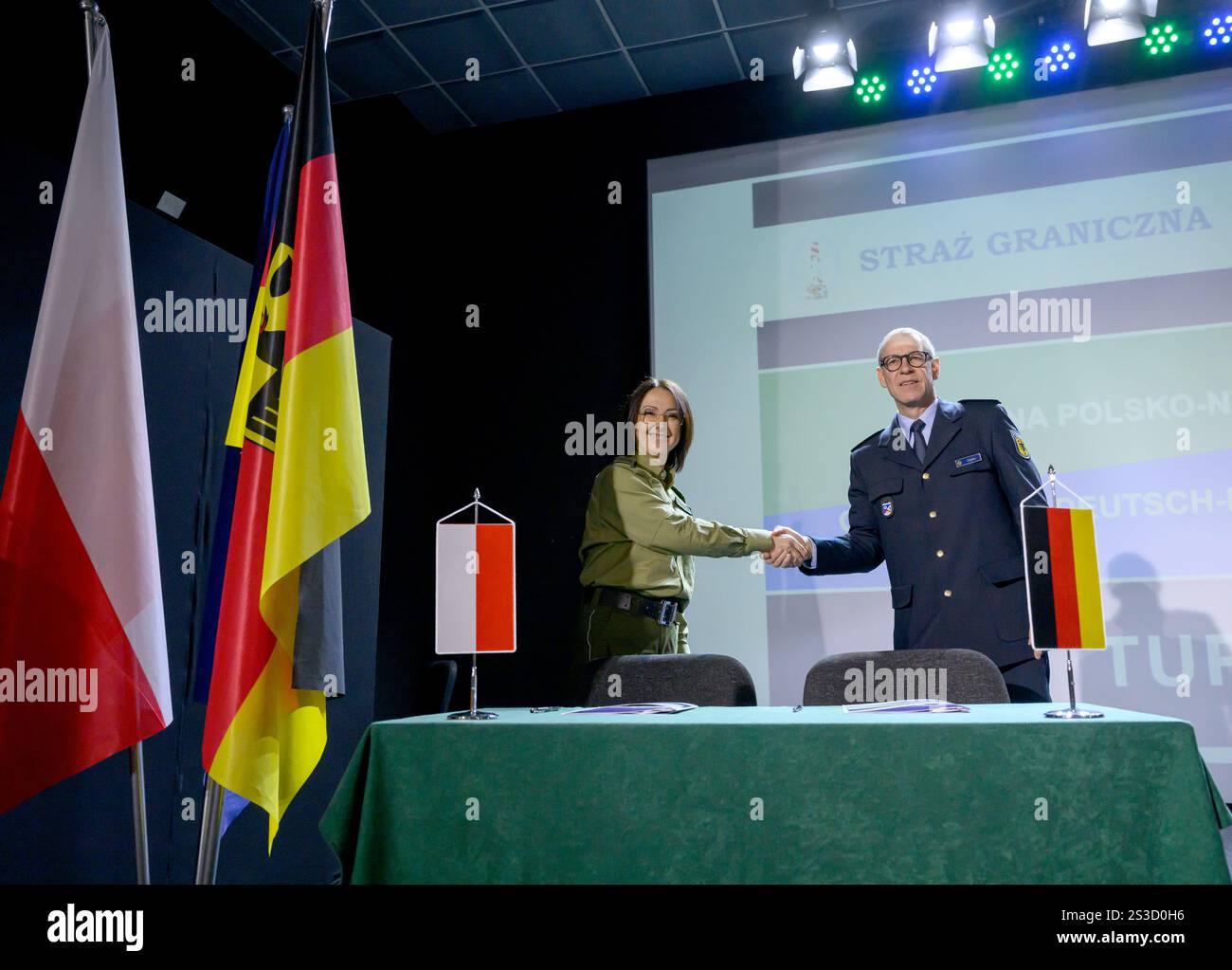 09 January 2025, Poland, Tuplice: Monika Musielak, Commander of the ...