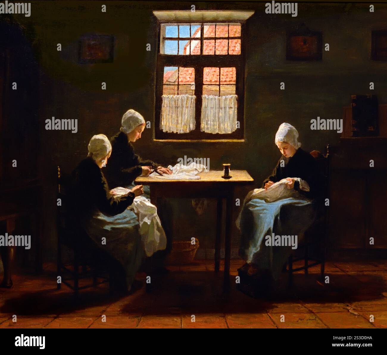 Orphan Girls of Katwijk, second half of the 19th century, by, Josef ...