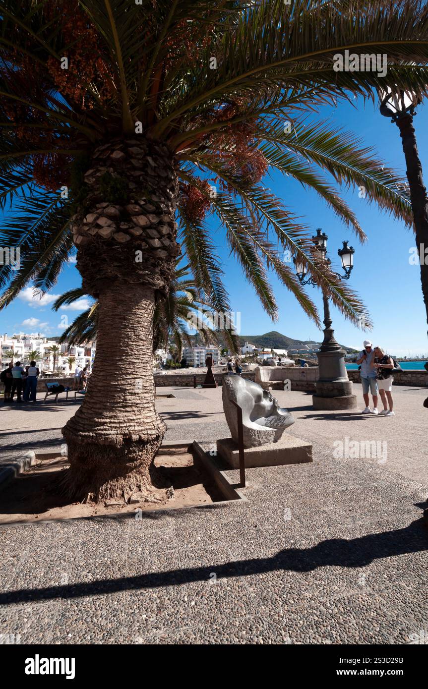 Sitges, Vidal-Quadras mirador, Old town, Garraf Coast, Barcelona, Spain ...