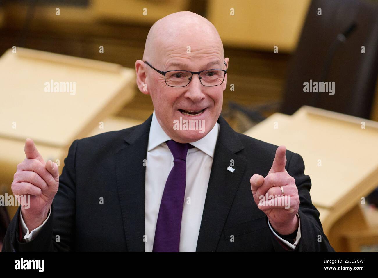 Edinburgh Scotland, UK 09 January 2025. First Minister John Swinney at ...