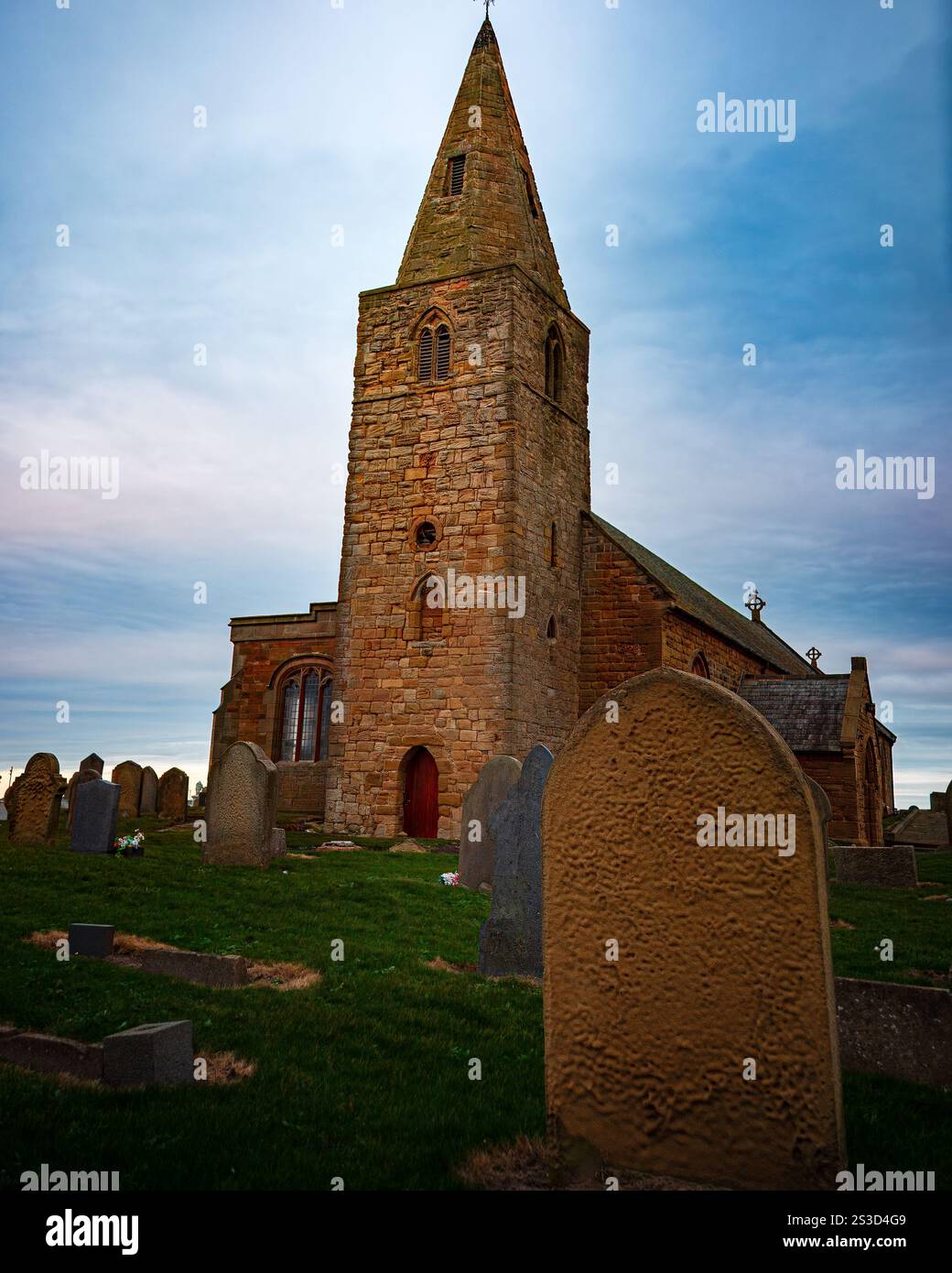 St Bartholomew's Church, Newbiggin-by-the-sea Stock Photo - Alamy