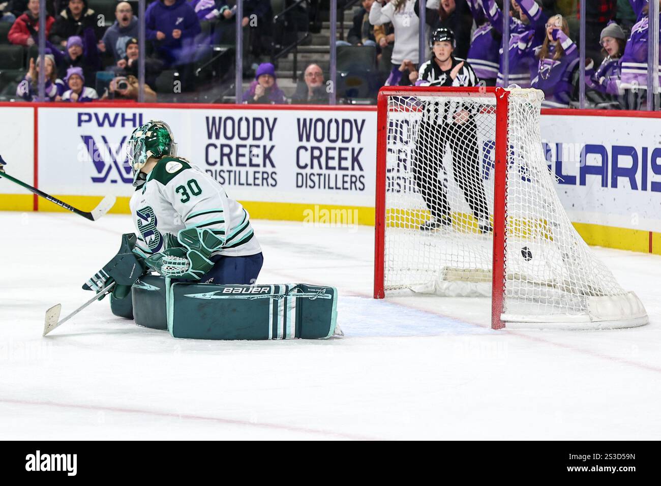 St. Paul, USA. 08th Jan, 2025. January 8th, 2025: The game winning goal ...