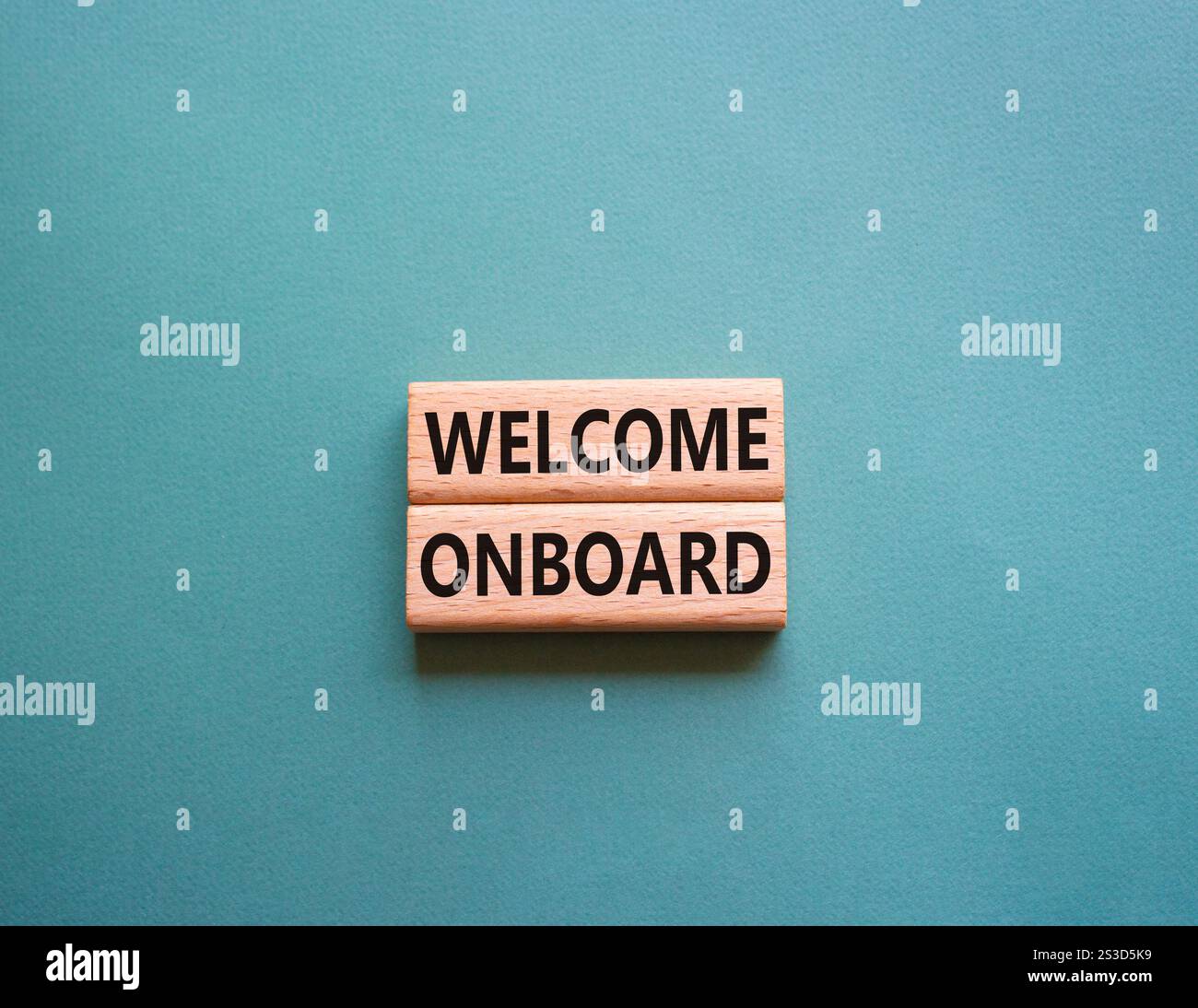 Welcome onboard symbol. Concept words Welcome onboard on wooden blocks ...