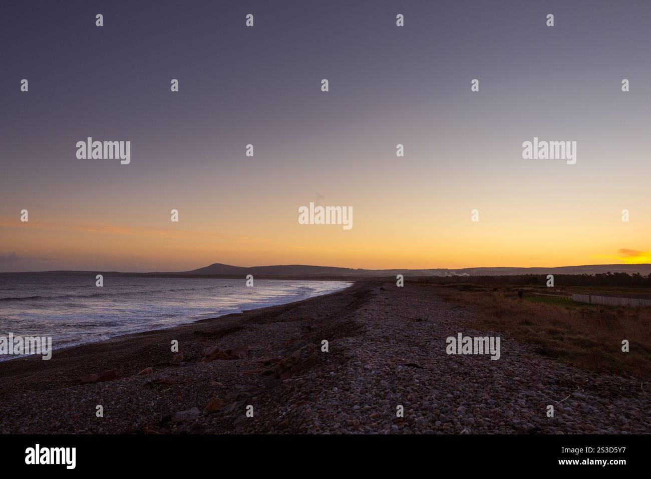Sunrise over Spey Bay, Scotland Stock Photo - Alamy