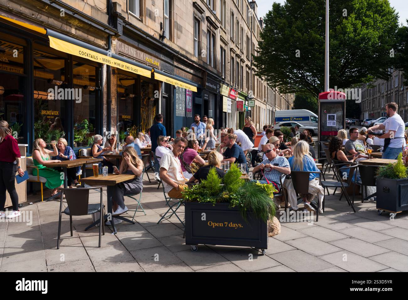 Edinburgh, Scotland's cultural capital - top of Leith Walk with pubs ...