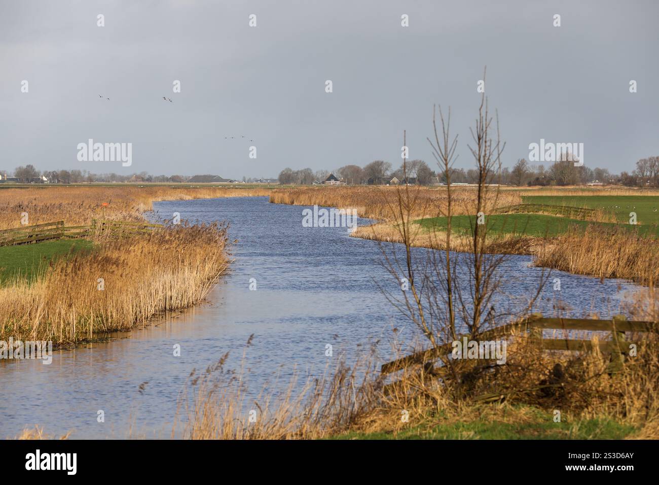 GIEKERK - A canal to drain the polder water toward the sea. ANP ...