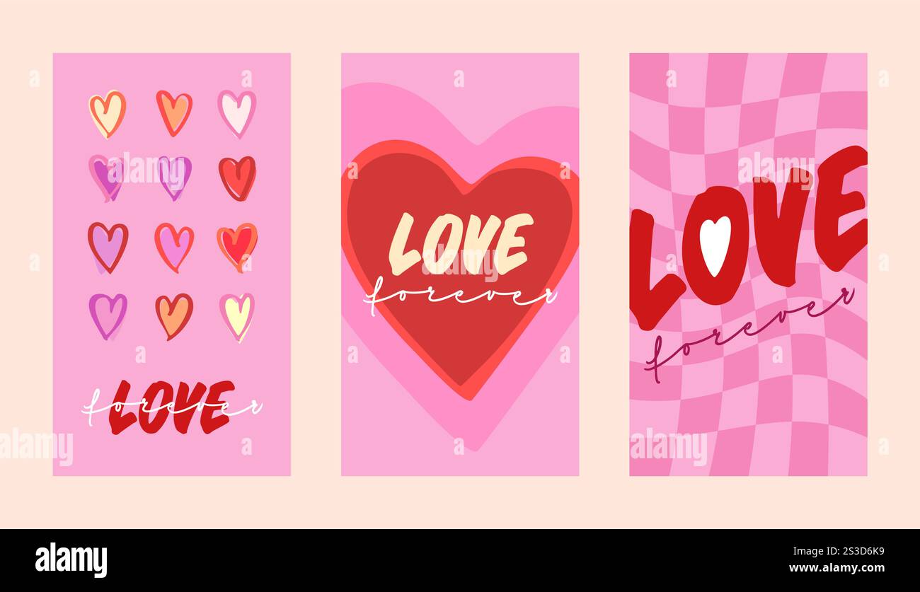 Cute hand drawn heart and text stories template. Printable great ...