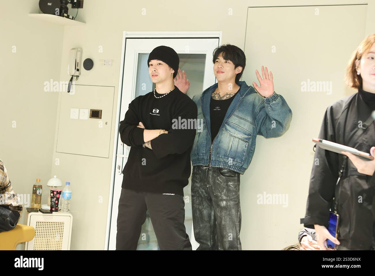 TAIPEI, CHINA - JANUARY 9, 2025 - Taiwanese singers OSN Gao and ADEN ...