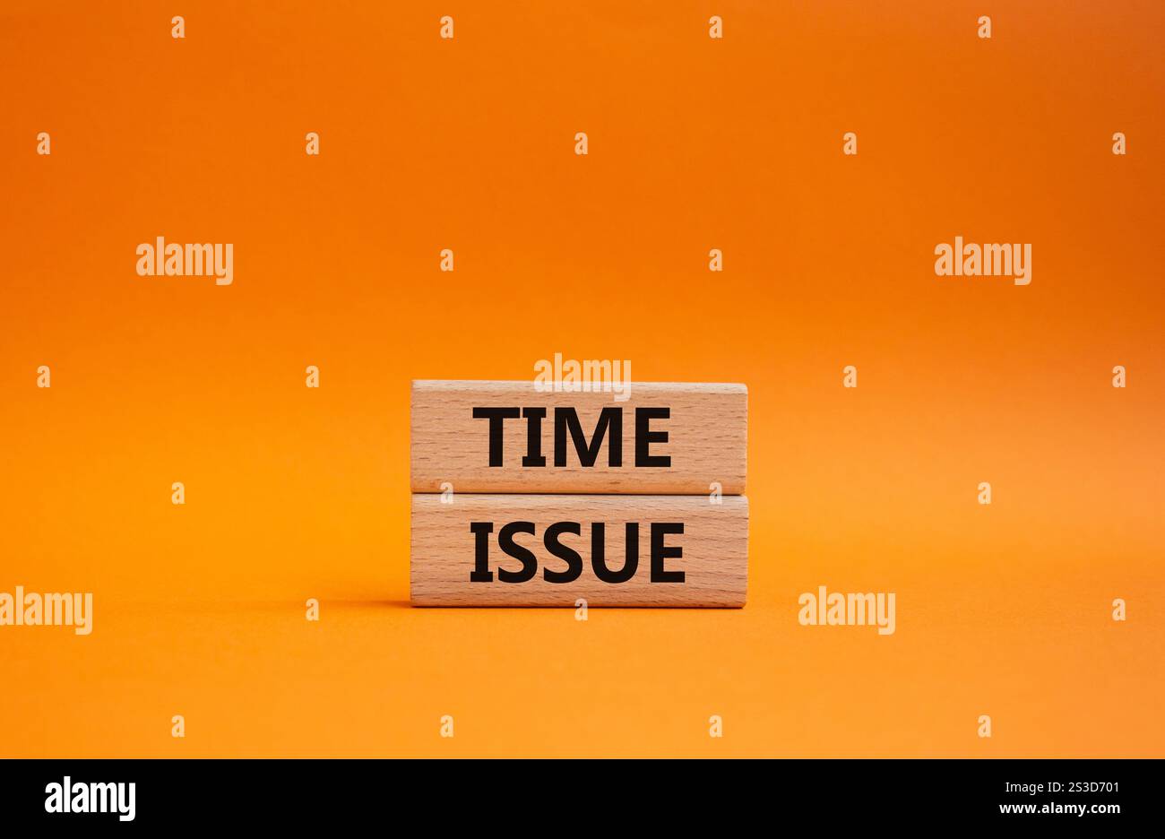 Time issue symbol. Wooden blocks with words Time issue. Beautiful ...