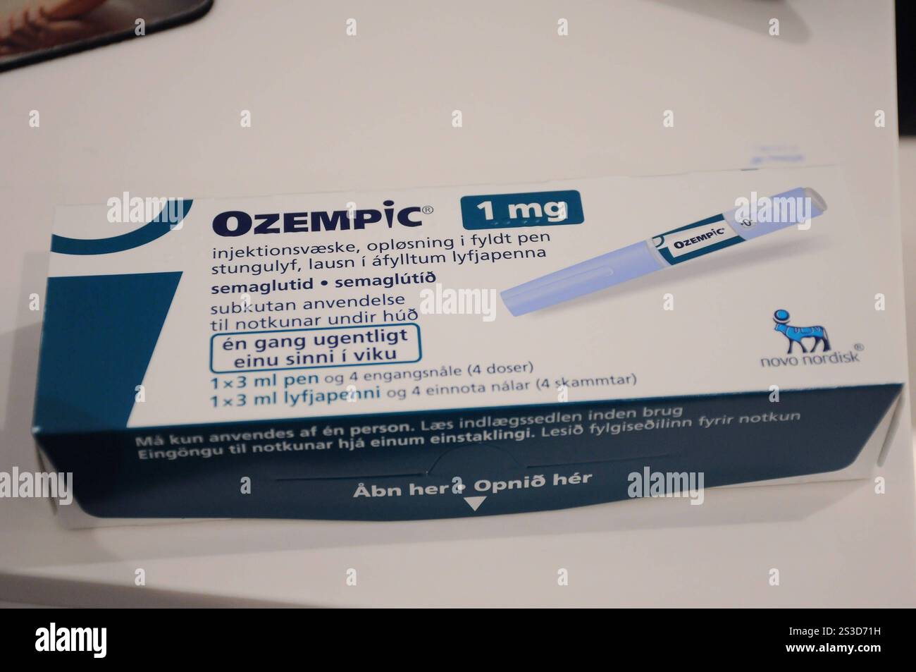 Gladsaxe /Copenhagen/ Denmark/09 JANUARY 2025/Ozempic medicine from ...