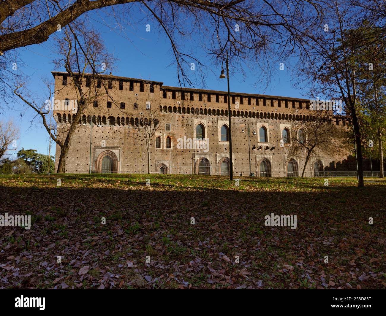 Castello Sforzesco, medieval castle in Milan, Lombardy, Italy Stock ...