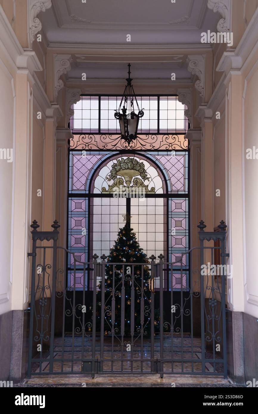 Entryway of historic residential building along via Enrico Panzacchi in ...