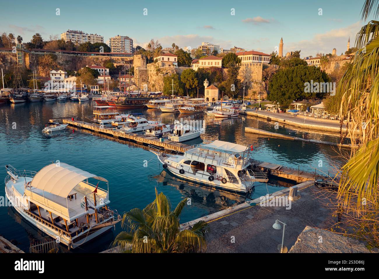 Marina in Antalya city, Turkey Stock Photo - Alamy
