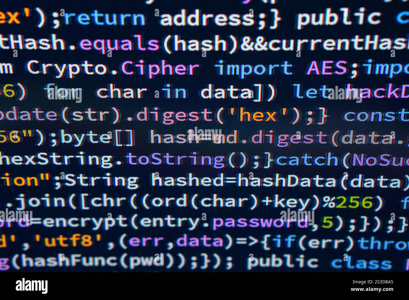 Image Of A Coded Text Block Written In C Or Similar Language On A