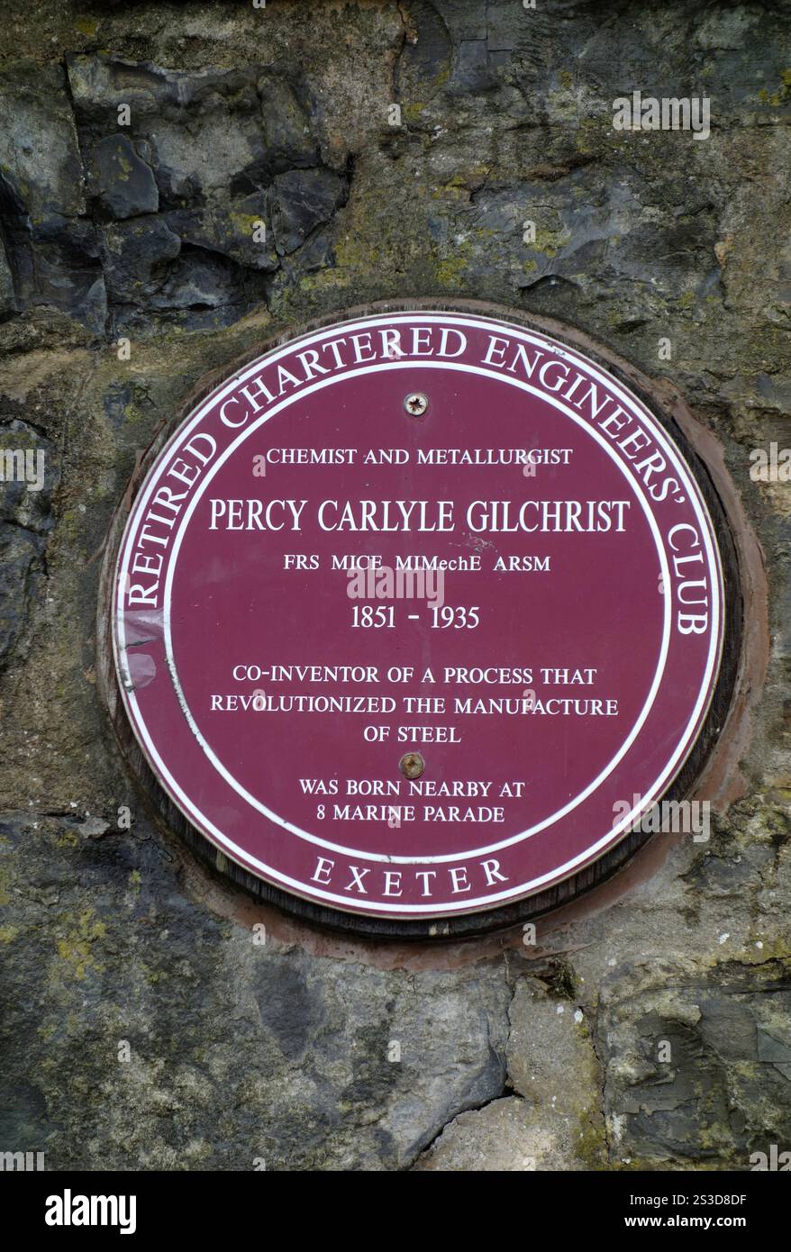 Memorial Plaque Dedicated to Percy Carlyle Gilchrist ( Chemist ...