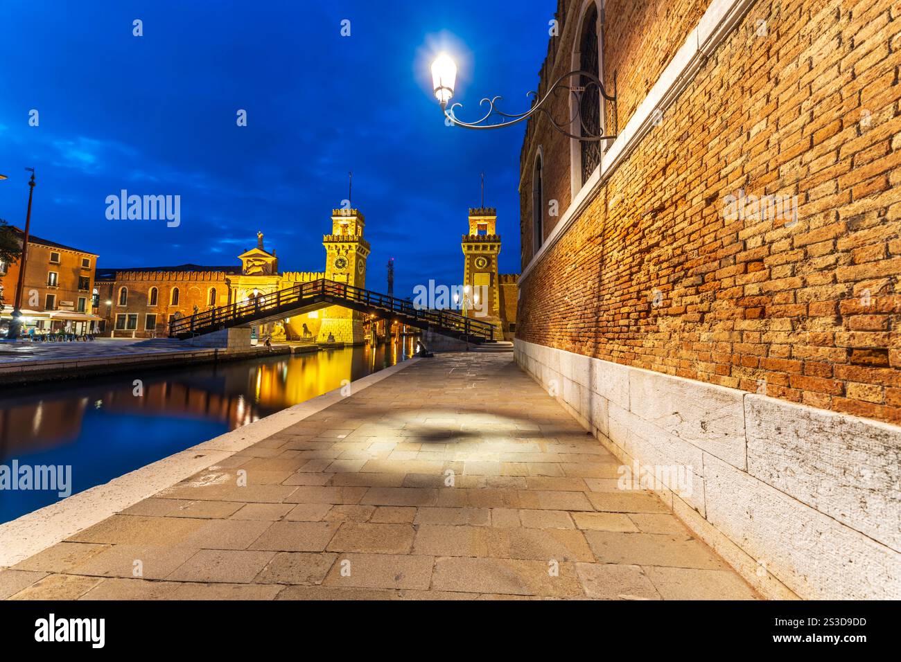 Venice panoramic cityscape of the Venetian Arsenal, Arsenale di Venezia ...