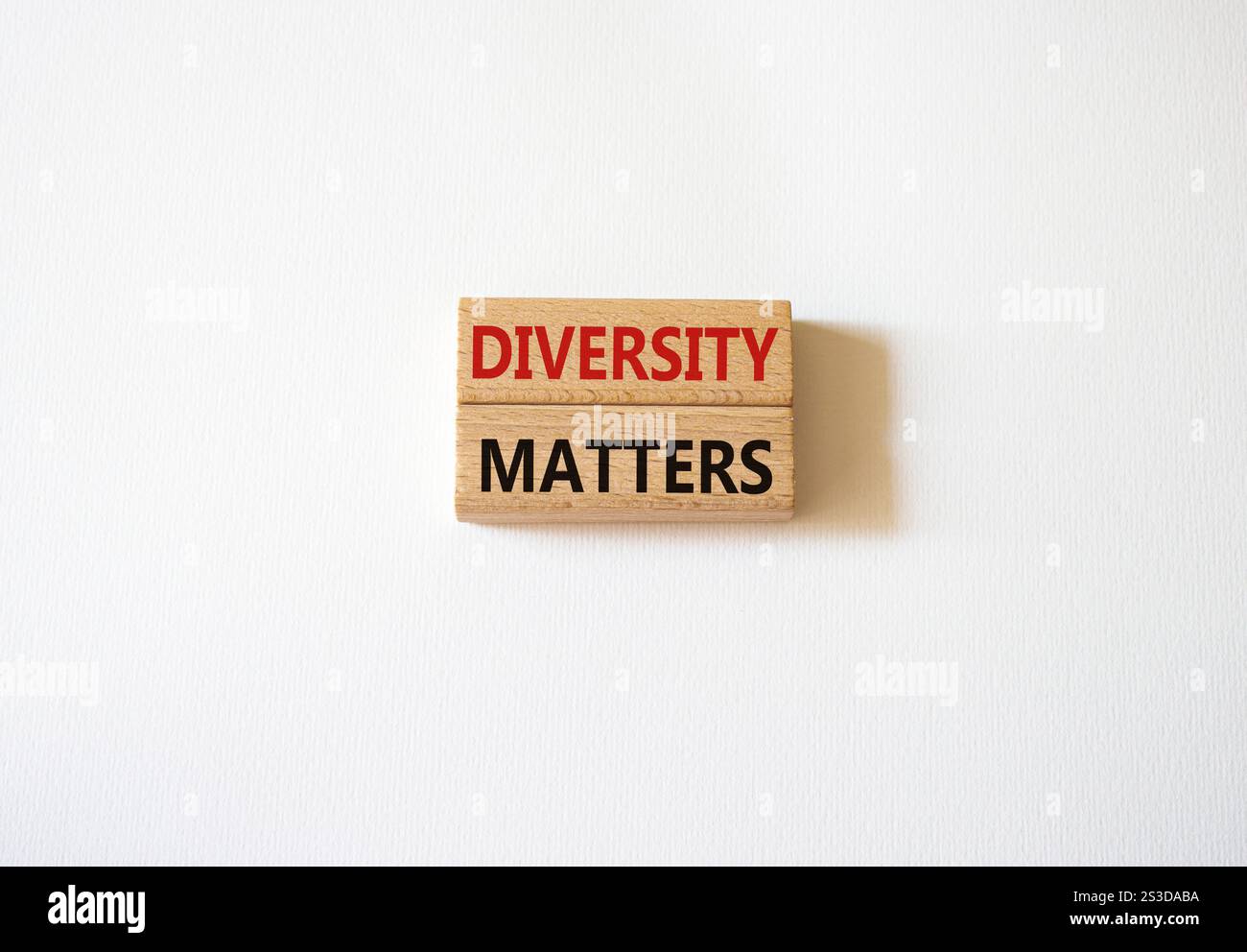 Diversity matters symbol. Wooden blocks with words Diversity matters ...