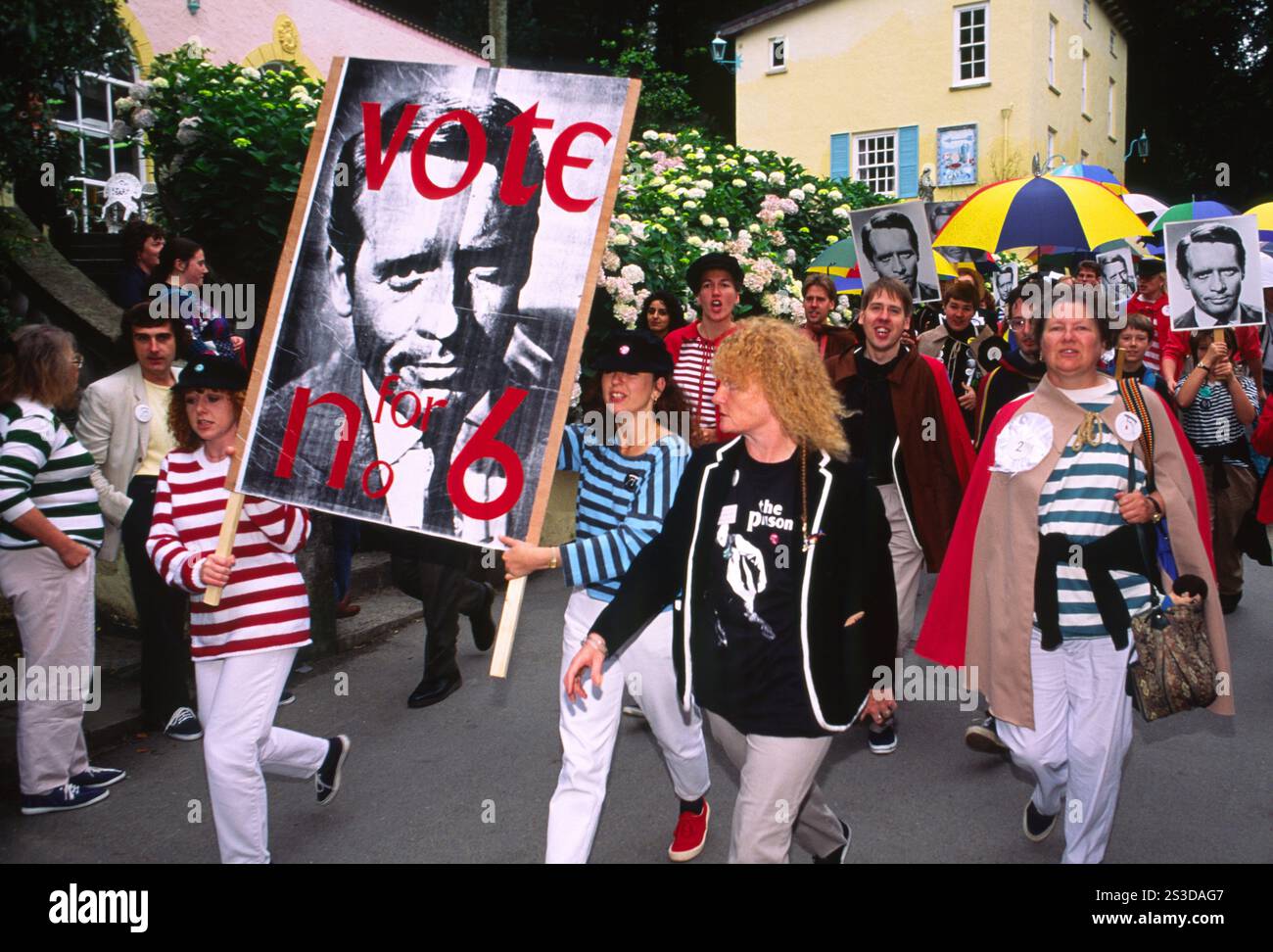 WALES. SNOWDONIA. THE PORTMEIRION VILLAGE HAS BEEN BUILT BETWEEN 1925 ...