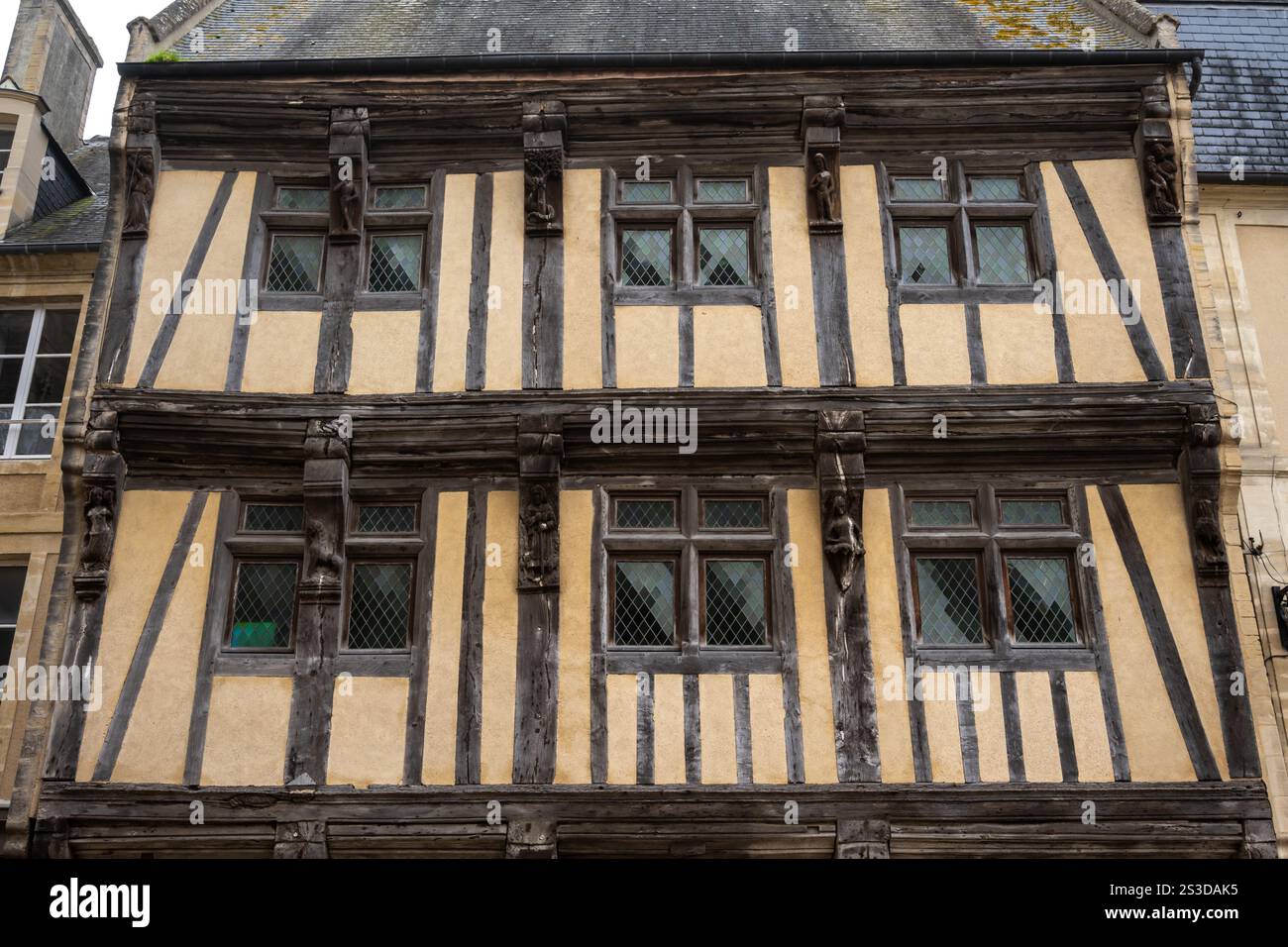 Adam and Eve's House, Bayeux, Normandy, France Stock Photo - Alamy
