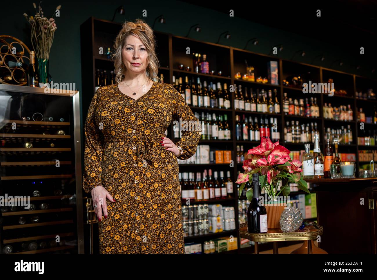 Vancouver, Canada. 08th Jan, 2025. Mocktails store owner Angela Hansen ...