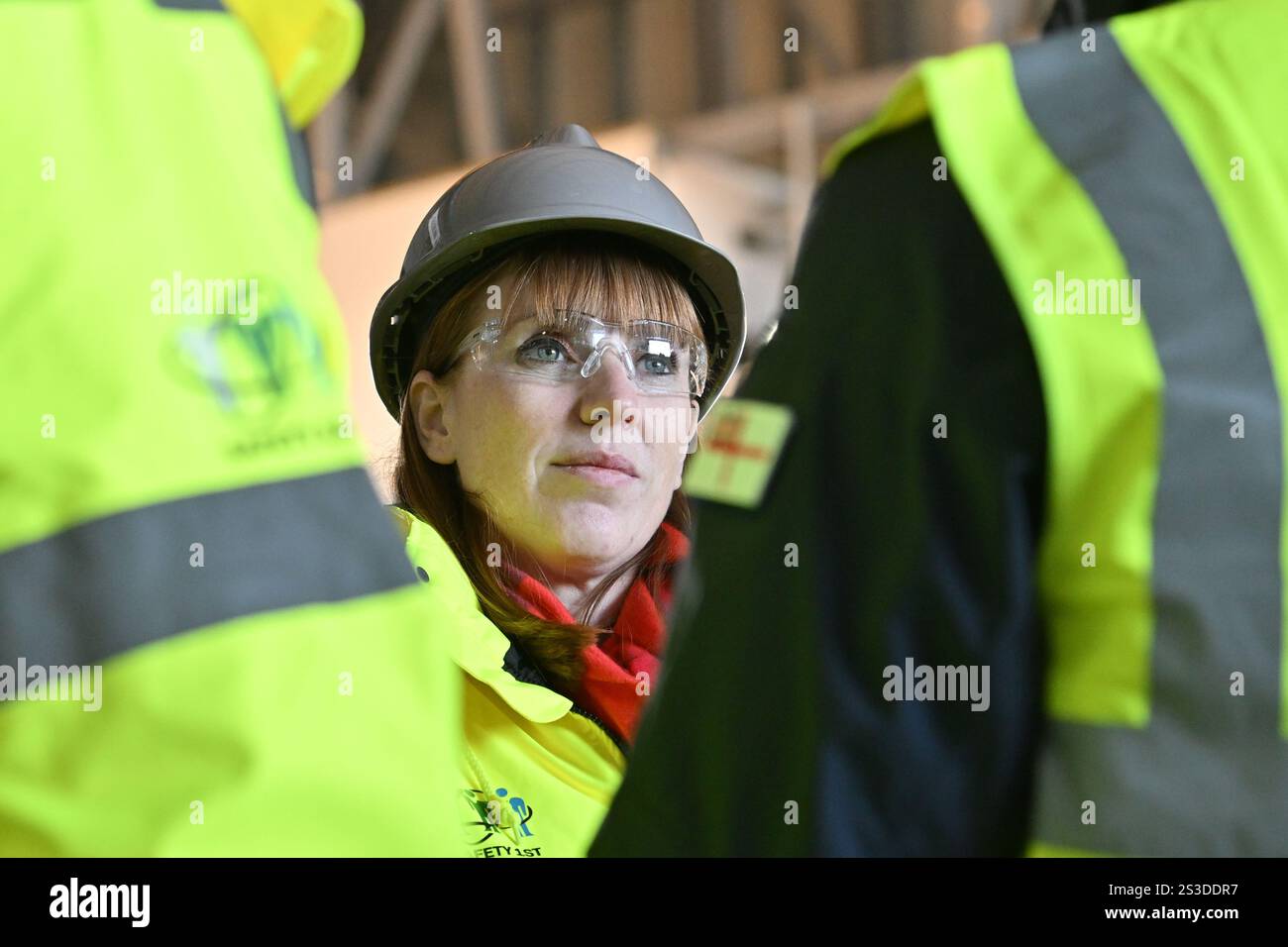 Deputy Prime Minister Angela Rayner in the new Janet Harvey ship build ...