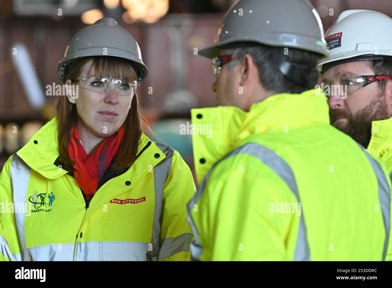 Deputy Prime Minister Angela Rayner in the new Janet Harvey ship build ...