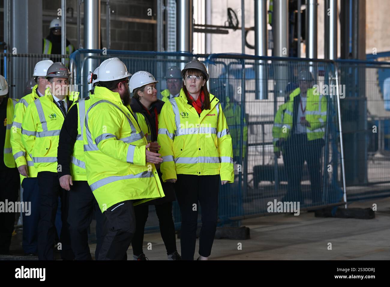 Deputy Prime Minister Angela Rayner (right) in the new Janet Harvey ...