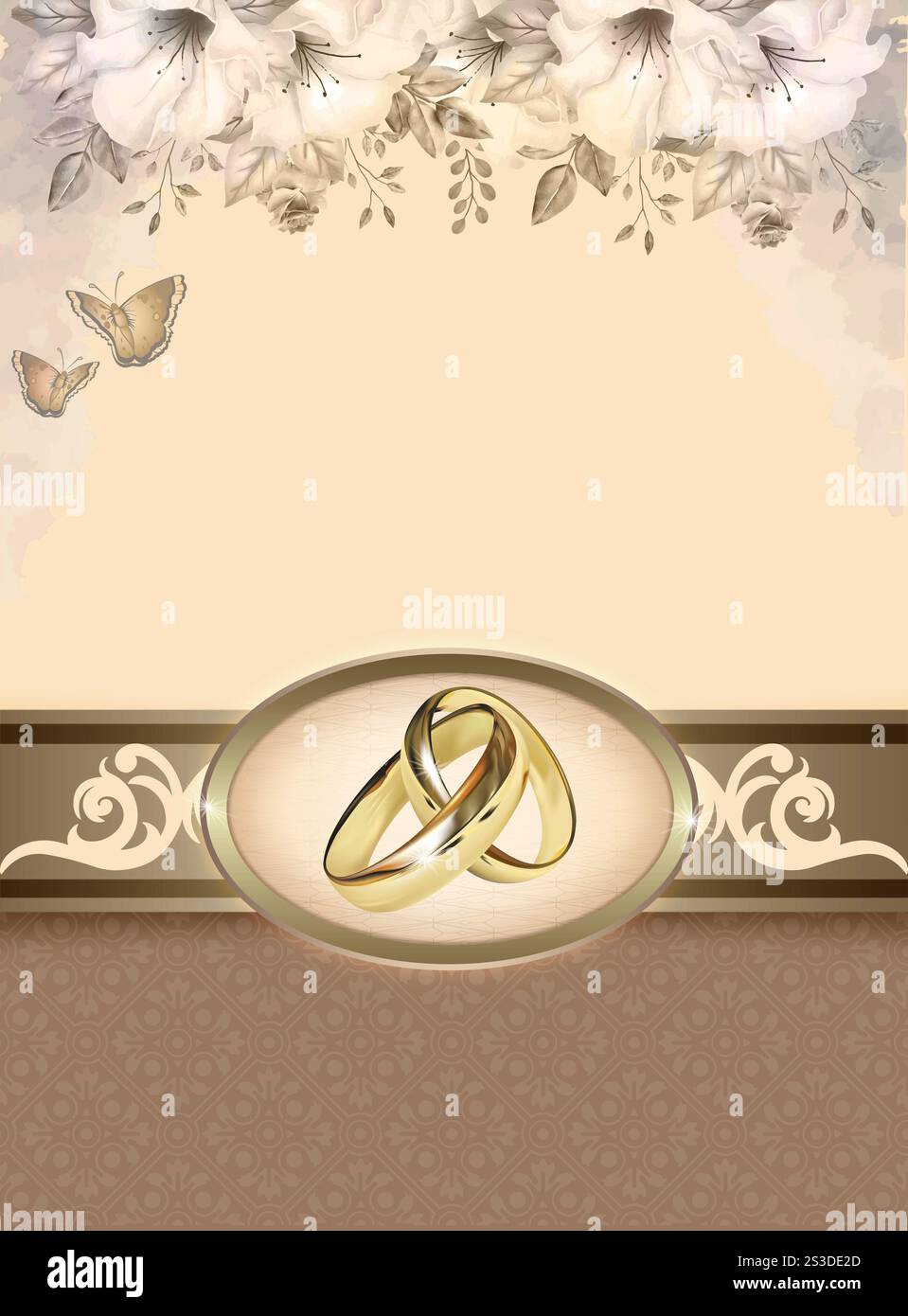 Decorative wedding background for wedding card design Stock Photo - Alamy