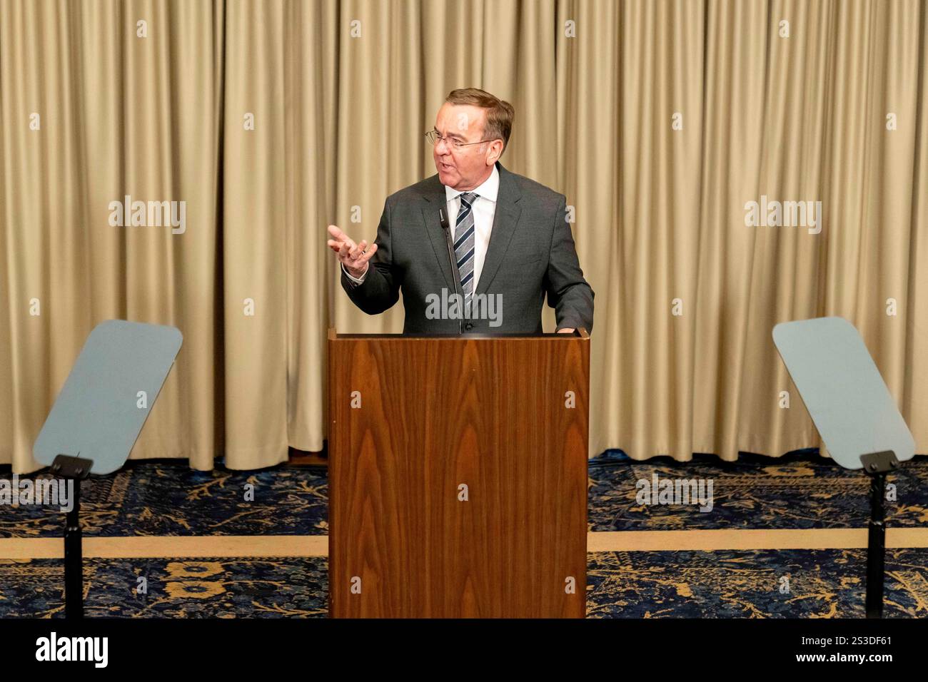 Press conference with BORIS PISTORIUS, German Minister of Defense at ...