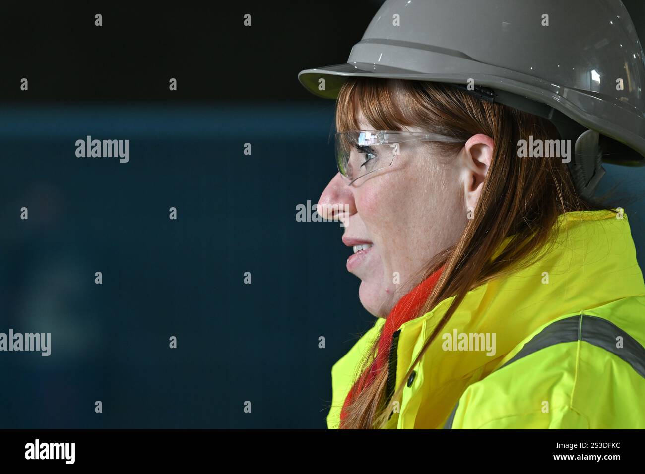 Deputy Prime Minister Angela Rayner in the new Janet Harvey ship build ...