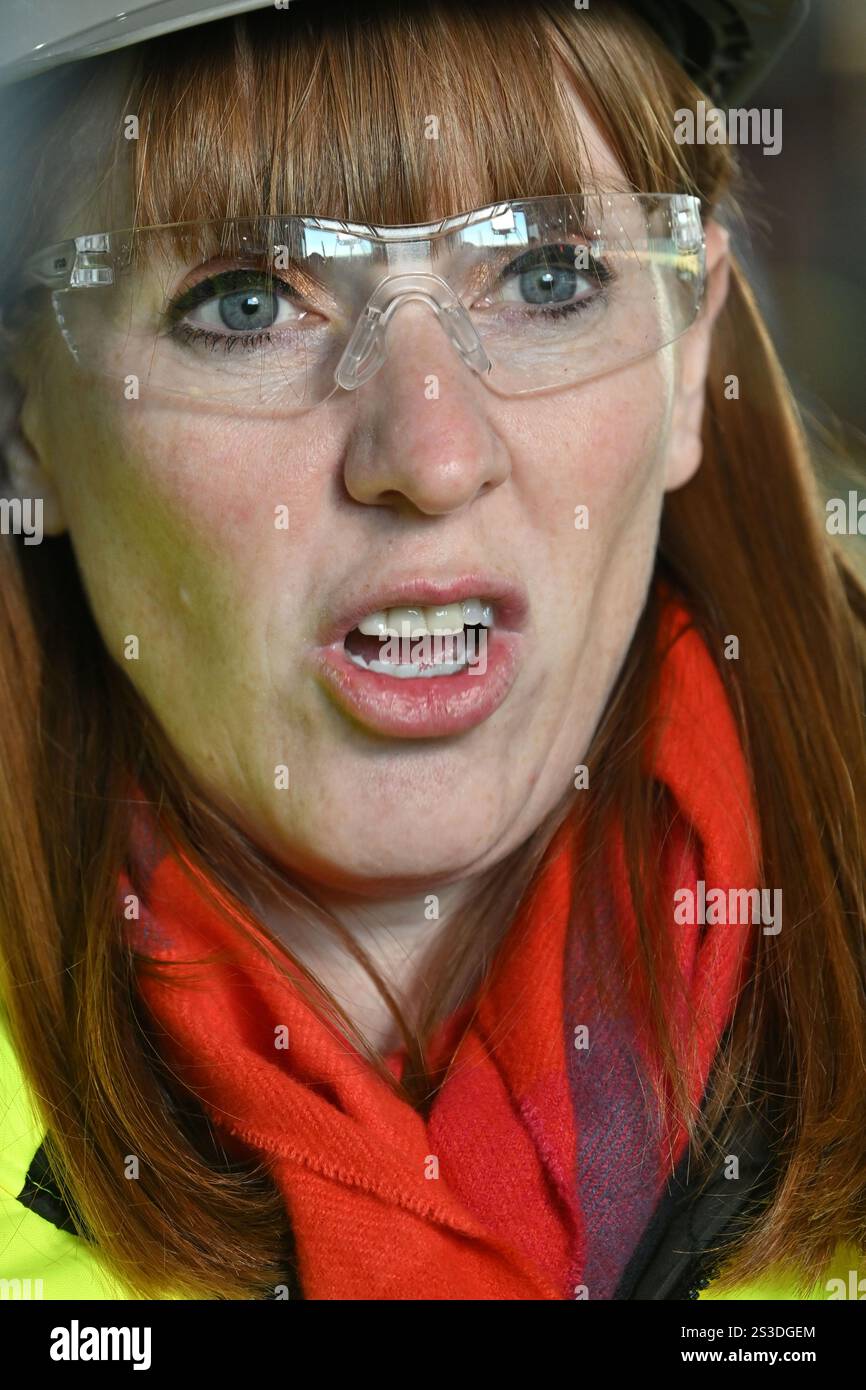 Deputy Prime Minister Angela Rayner in the new Janet Harvey ship build ...